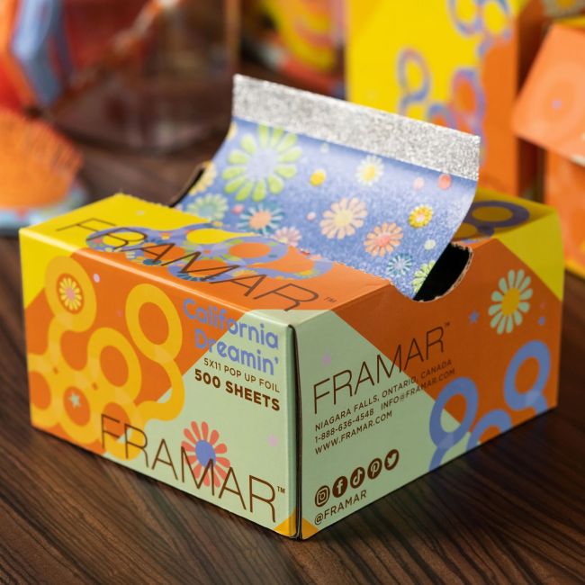 FRAMAR CALIFORNIA plaukų dažymo folija lapeliais (500 vnt.) - Monro